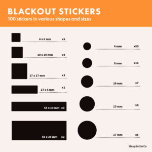 Blackout Stickers for Electronics and LED lights | SleepBetterCo